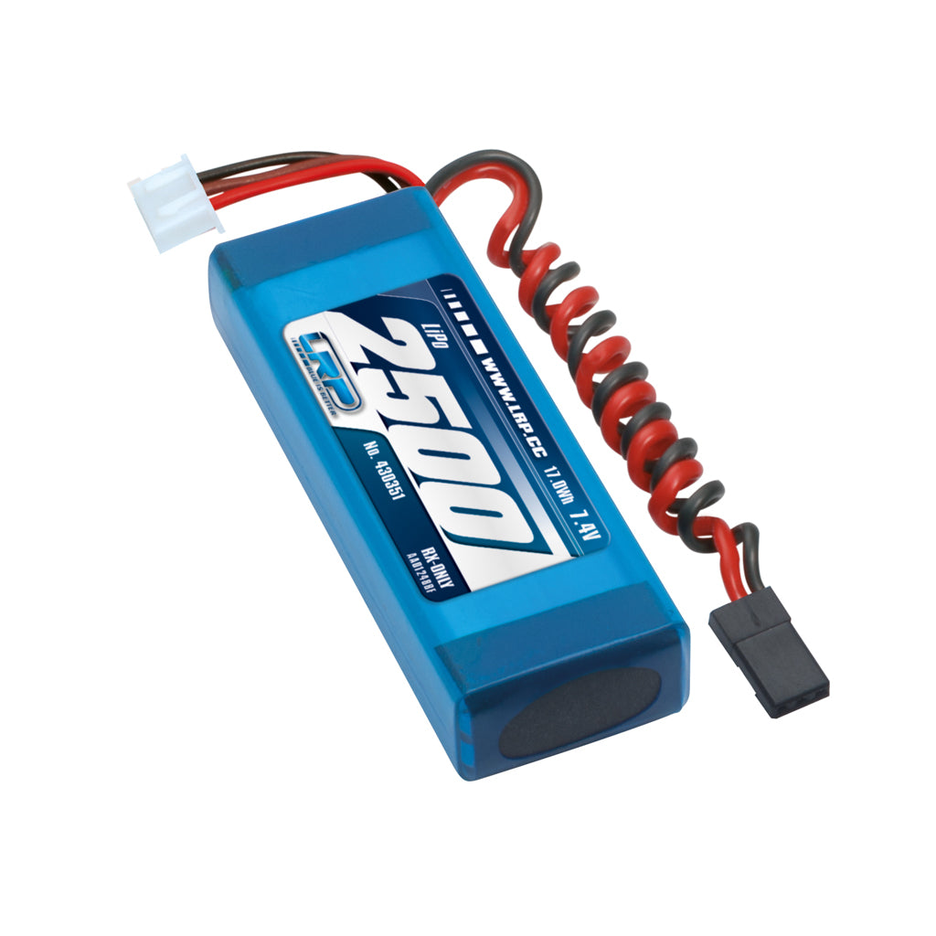 Lipo 2500 RX-Pack 2/3A Straight - 7.4V – 1066RC